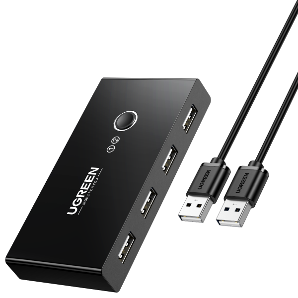 Ugreen USB 2.0 Switch, 2 In 4 Output USB KVM Switch – UGREEN-BR